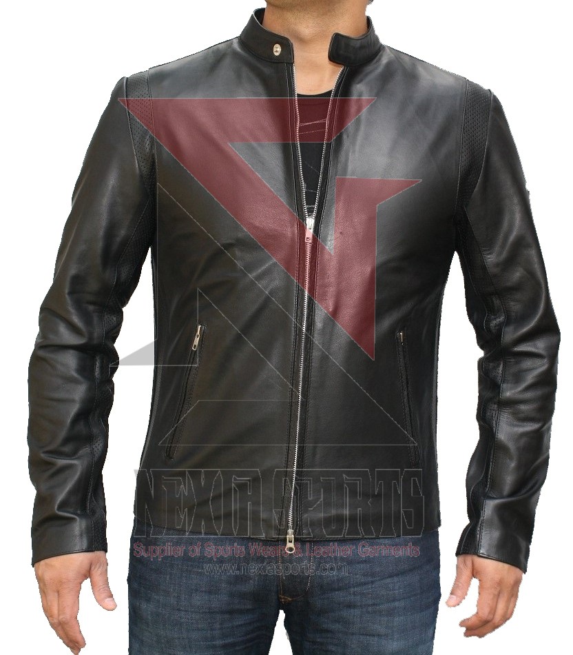 Hybrid Mens Leather Jacket